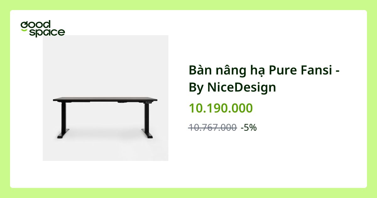 Bàn nâng hạ Pure Fansi – Lựa chọn tinh tế cho không gian làm việc hiện ...