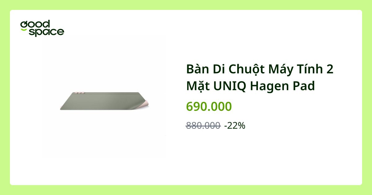 Bàn Di Chuột Máy Tính 2 Mặt UNIQ Hagen Pad chính hãng | 08/2025 ...